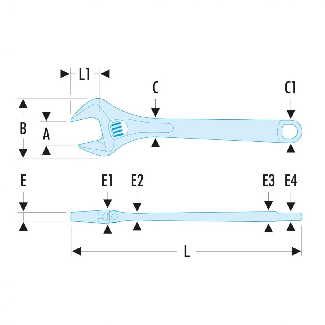 FACOM 101.X - Fast Wide Jaw Adjustable Spanner | ETS