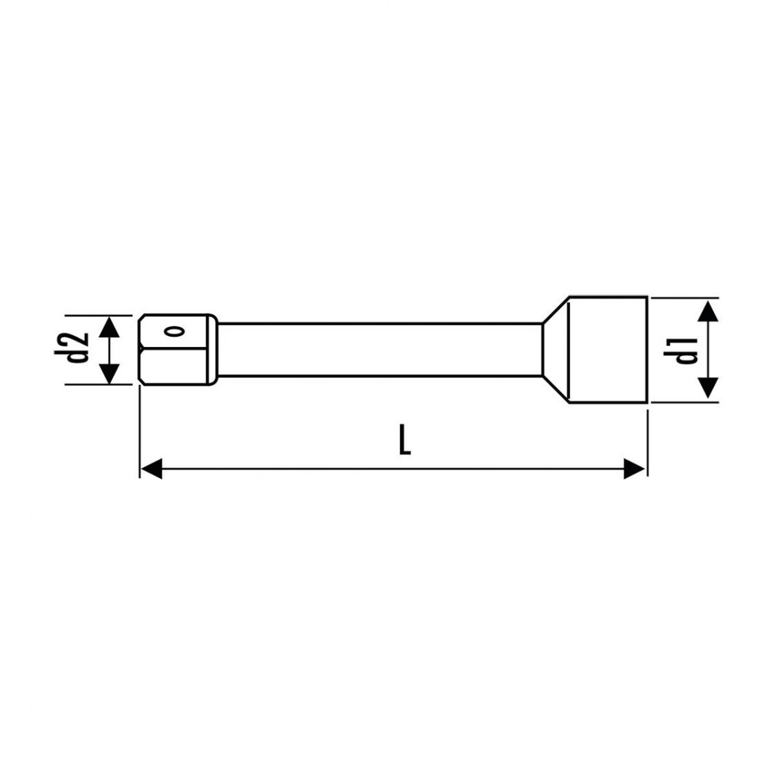 EXPERT by FACOM EM.2XA - 1" Square Drive Extension Bar | ETS