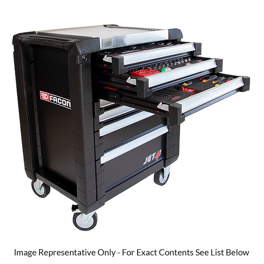 FACOM ETS.CK1 - CUSTOM 244pc Complete Tool Kit + Foaming + 7 Drawer ...