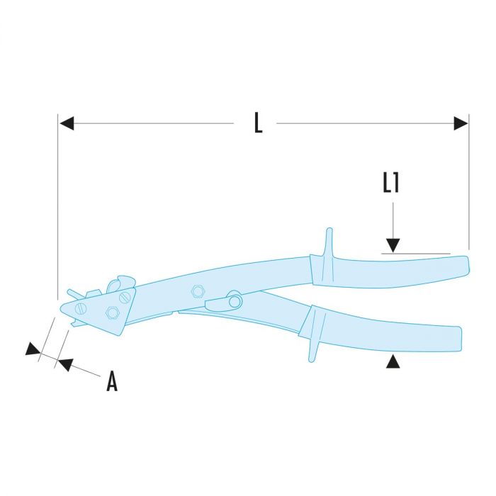 FACOM 887A - Metal Nibbler Shears