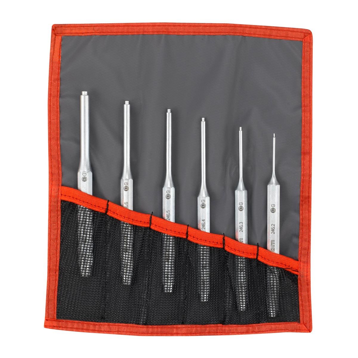 FACOM 246.JT6 - 6pc One Piece Spring Pin Drift Punch Set + Roll | ETS