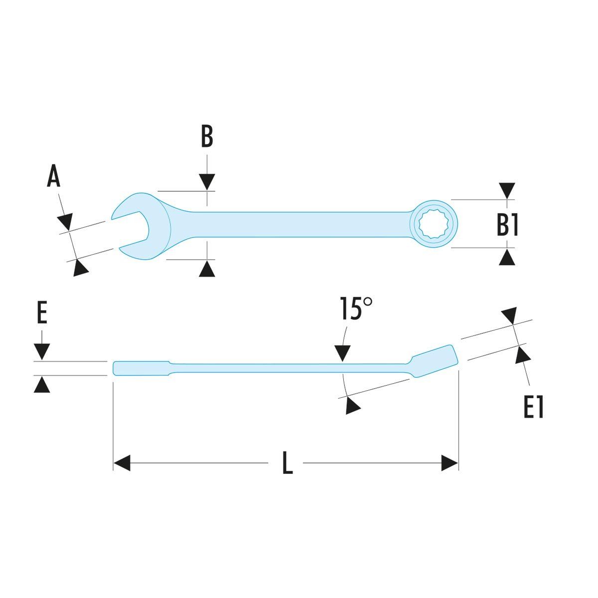FACOM 40.XLAM - Metric Long Combination Spanner | ETS