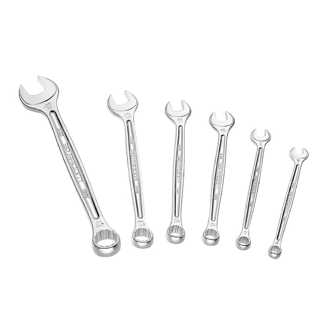 FACOM 440.J6PB - 6pc Metric Combination Spanner Set | ETS