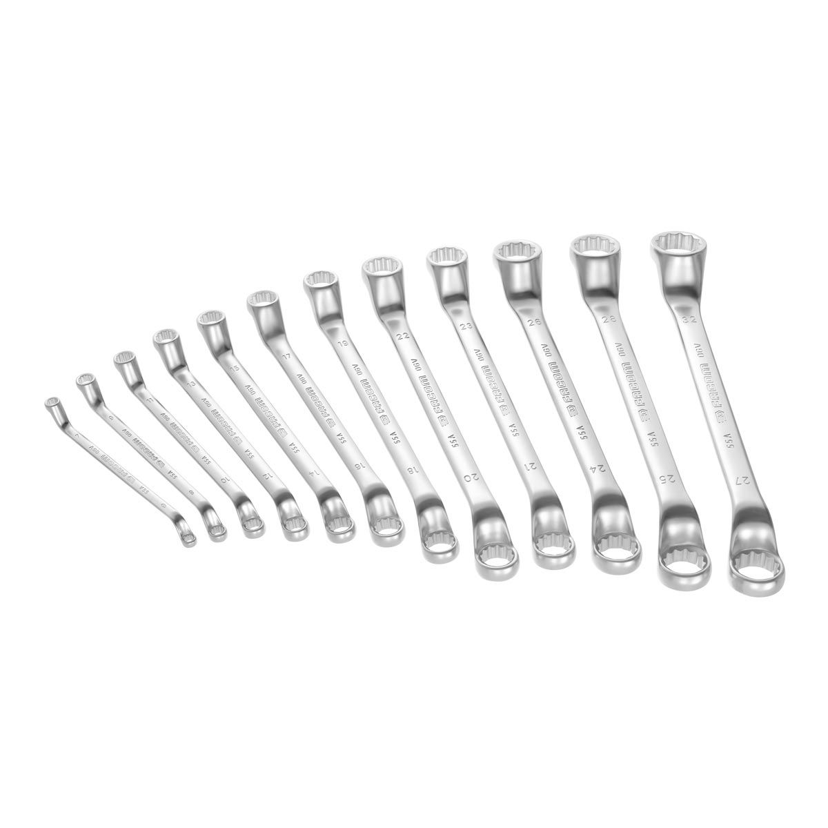 FACOM 55A.JD12A - 12pc Metric Deep Offset Ring Spanner Set