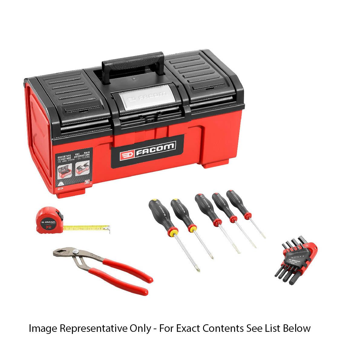 FACOM BP.C19NCM1PB - 17pc General Metric Tool Kit + Tool Box | ETS