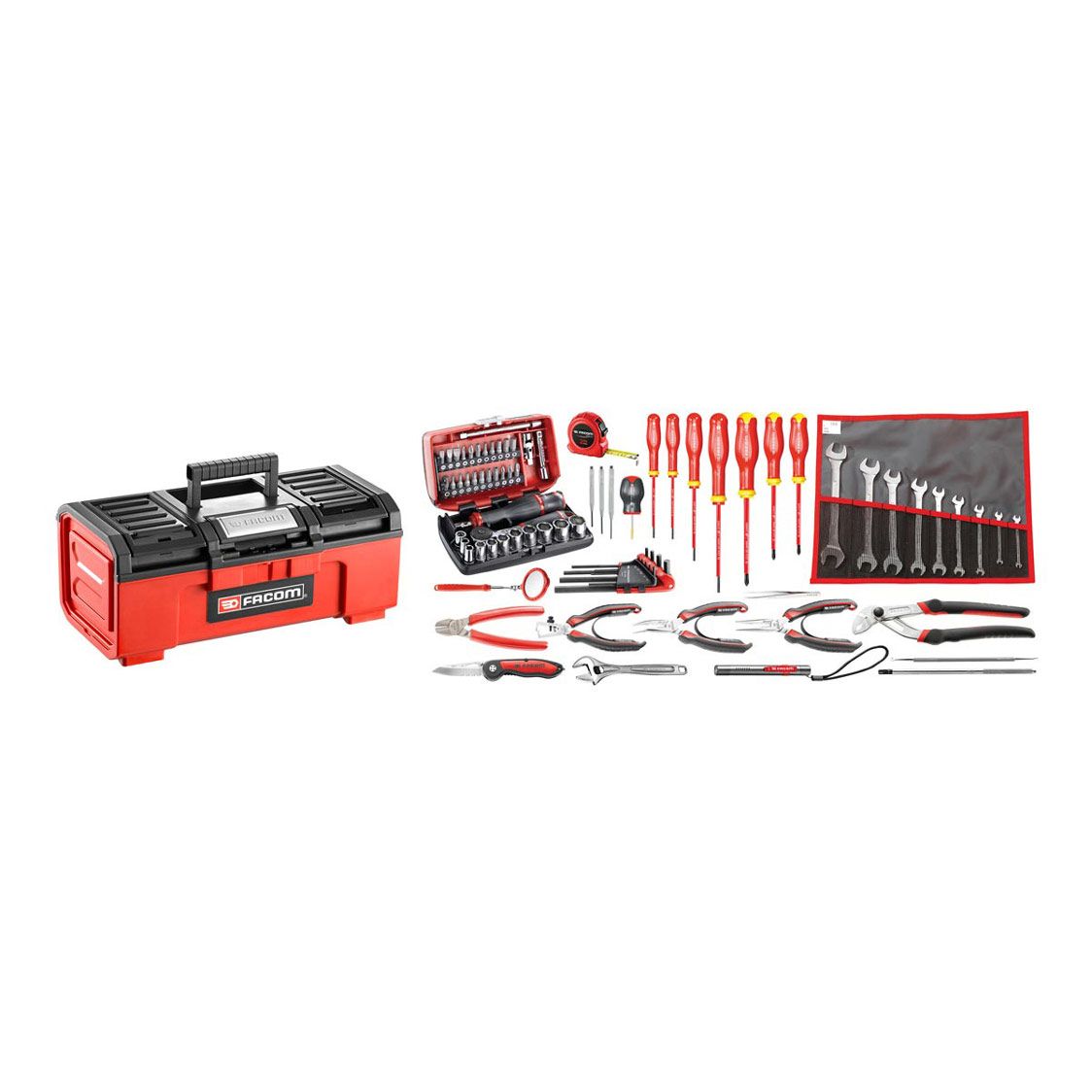 FACOM BPC16N.EM40A - 80pc Electricians Metric Tool Kit + Tool Box | ETS