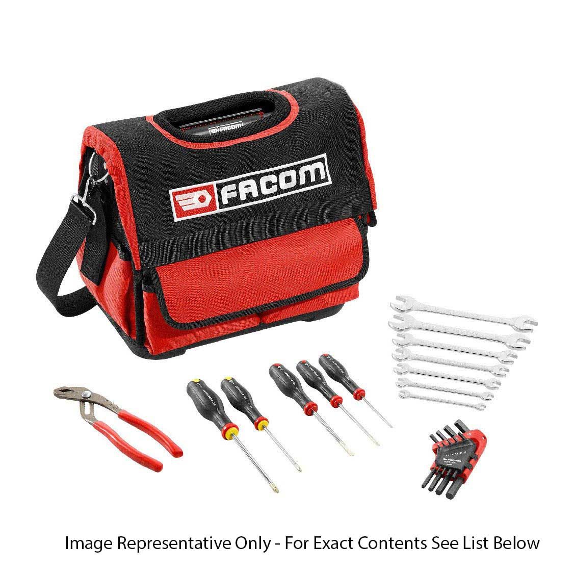 FACOM BS.T14CM1PB - 23pc General Metric Tool Kit + Tool Bag | ETS
