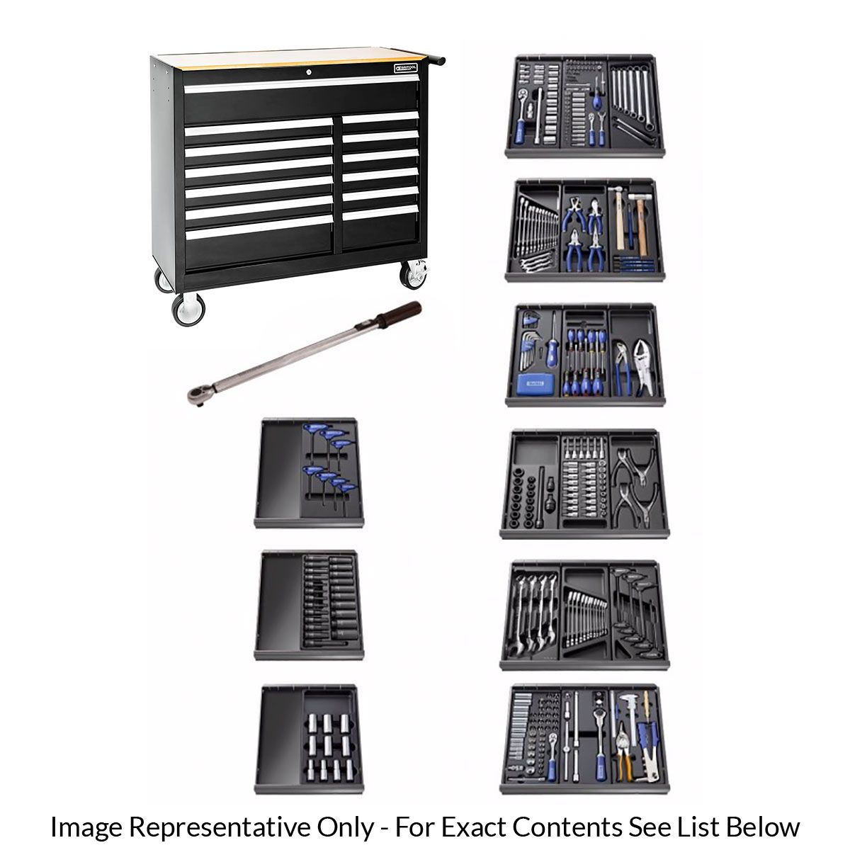 BRITOOL EXPERT E220334B - 390pc General Metric Tool Kit + 13 Drawer ...