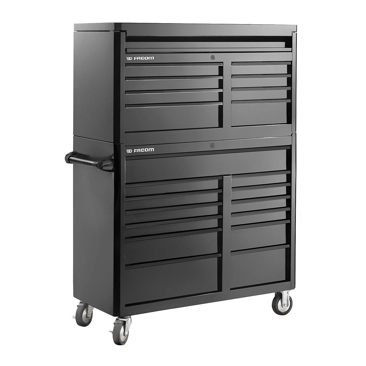 FACOM FAS.21BK - USA 21 Drawer 3+2 Mod Roller Cabient + Chest Set Black ...
