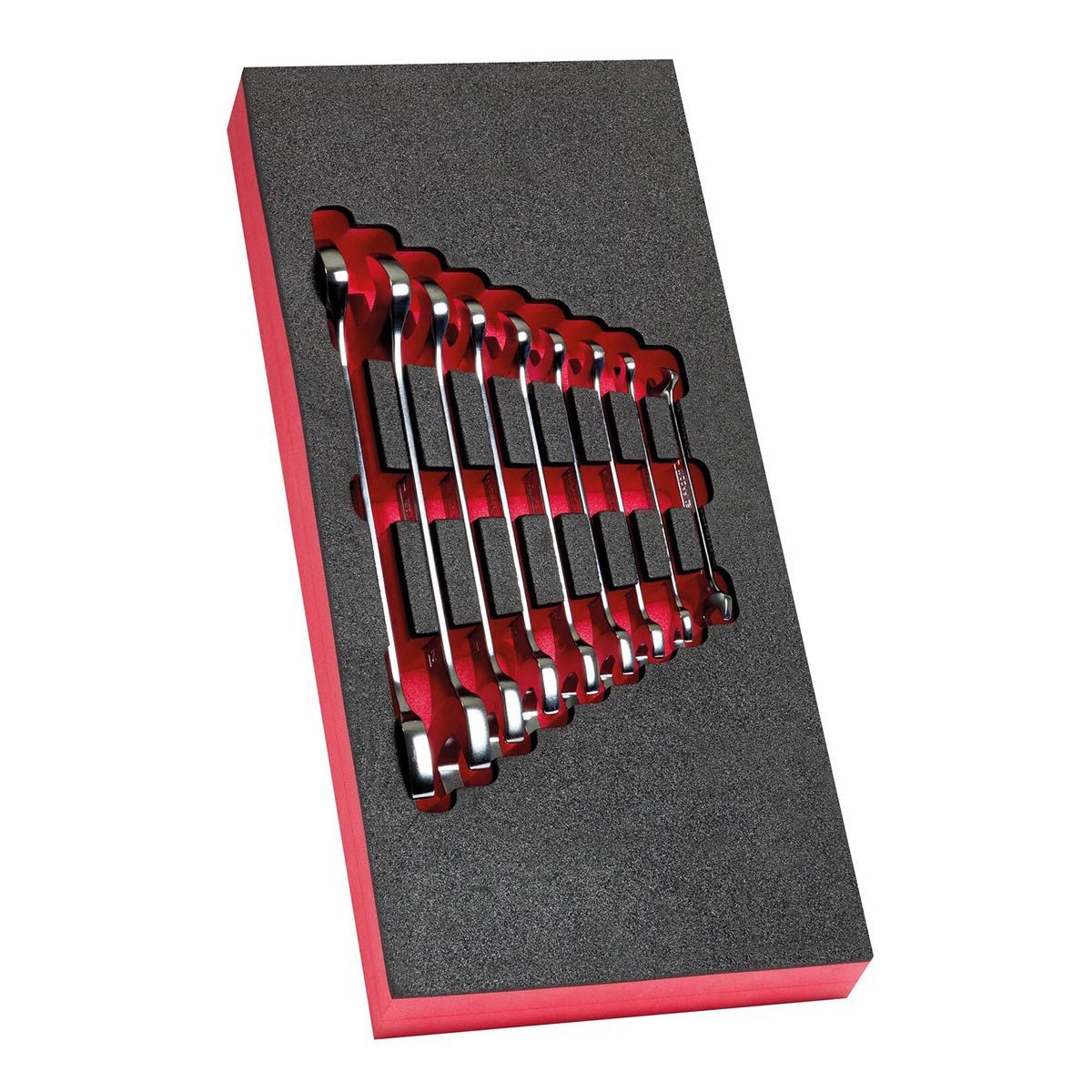 FACOM MODM.44-1 - 9pc Metric Open Jaw Spanner Foam Module