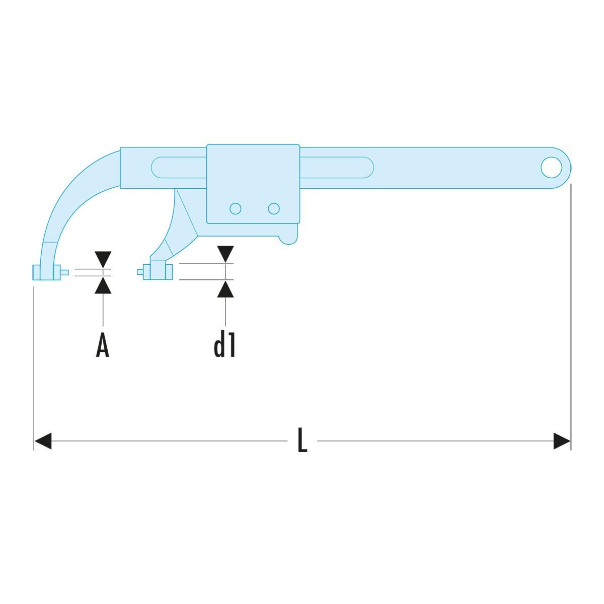 FACOM 116.X - Sliding Jaw Hook + Pin Spanner | ETS