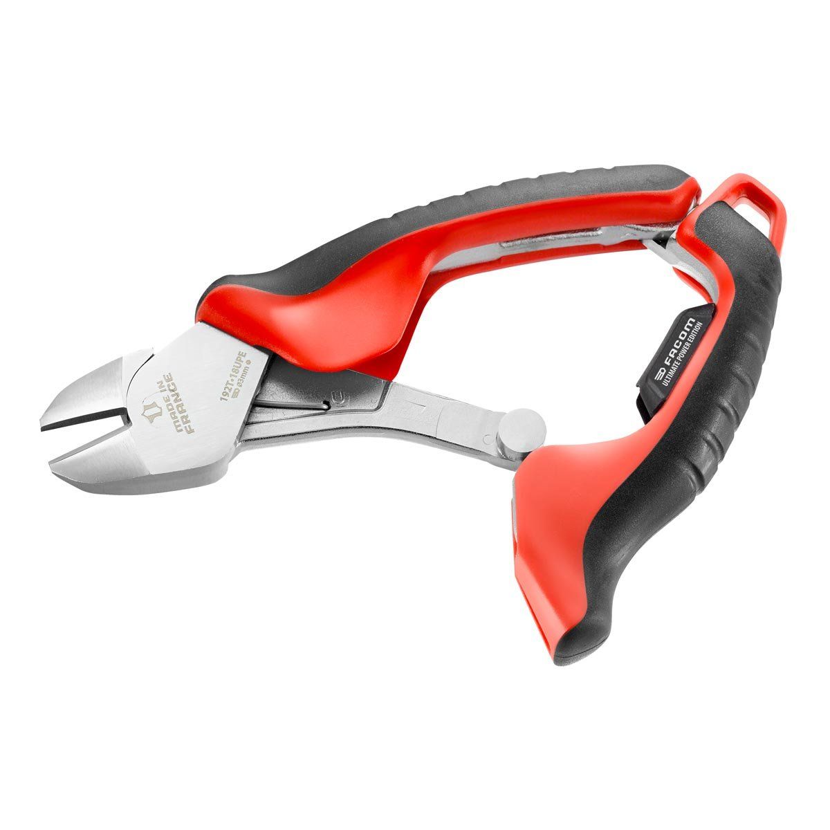FACOM 192T.18UPE - 173mm Ultra High Power Diagonal Side Cutter Comfort ...