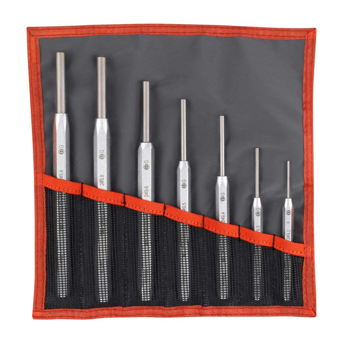 FACOM 249.JT7 - 7pc Parallel Drift Punch Set + Roll | ETS