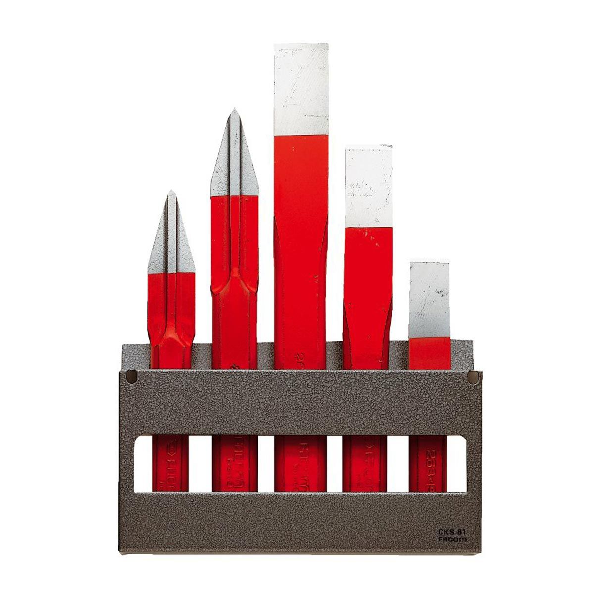 FACOM 263.265JS5 - 5pc Cape Chisel Set + Rack | ETS