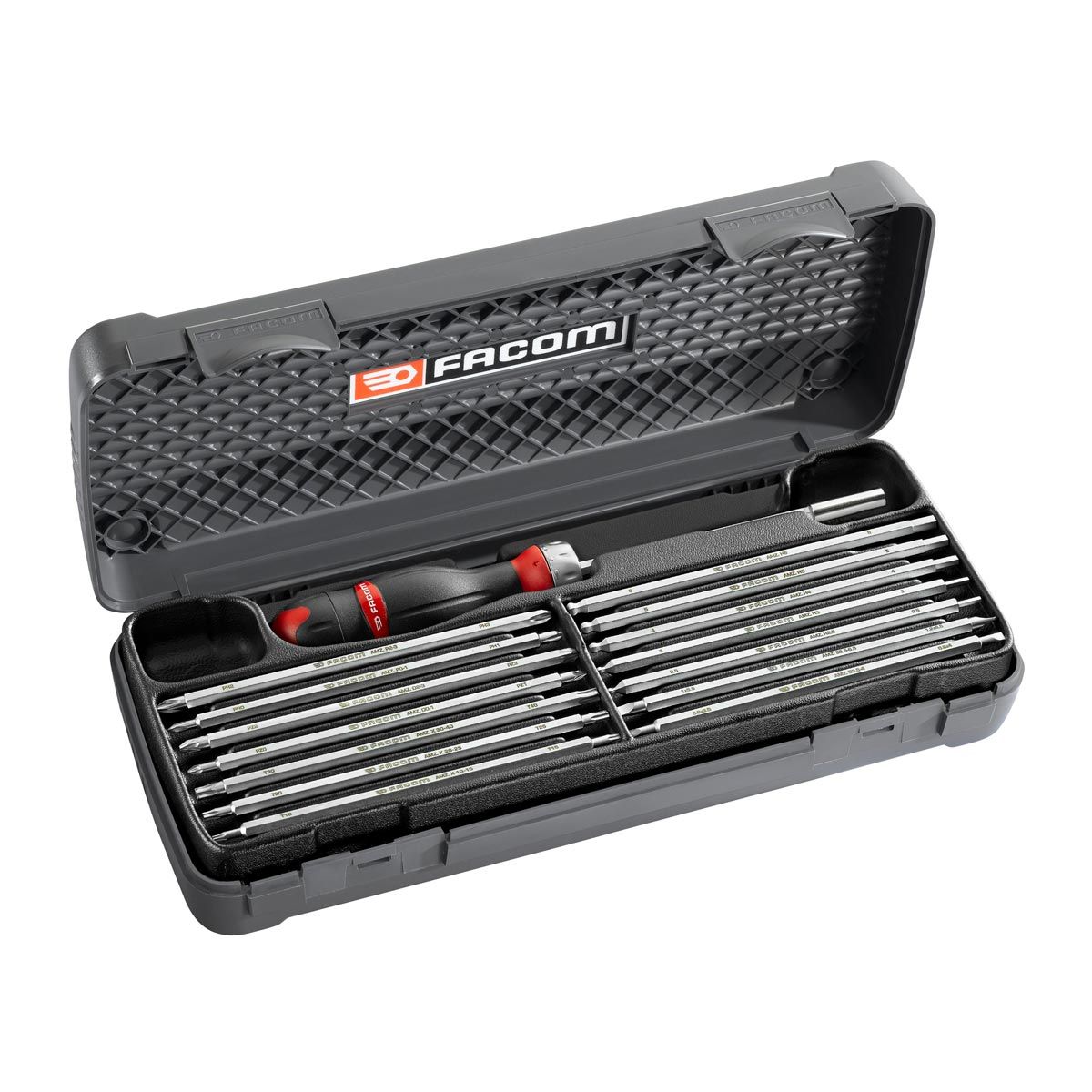 FACOM ACL.2A15 - 16pc Protwist 3in1 Ratchet Screwdriver Set + AMZ ...