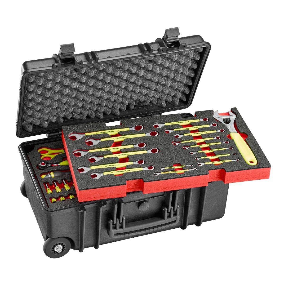 FACOM BVFC1.FLUO-1 - 143pc Aerospace Metric Tool Kit + Foaming + Flight ...