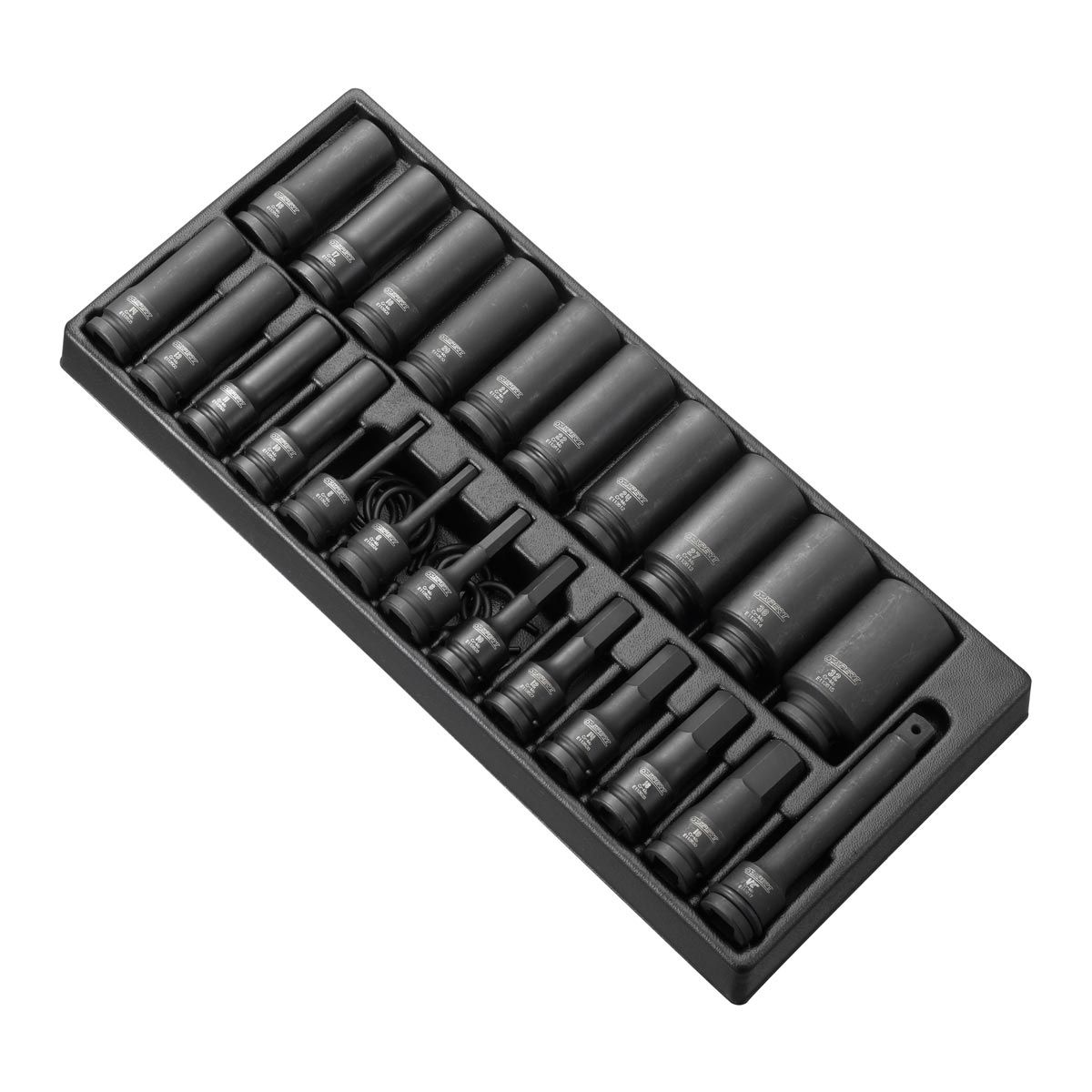 EXPERT by FACOM E041644 - 25pc 1/2" Square Drive Metric 6pt Impact Socket Module + Bits | ETS