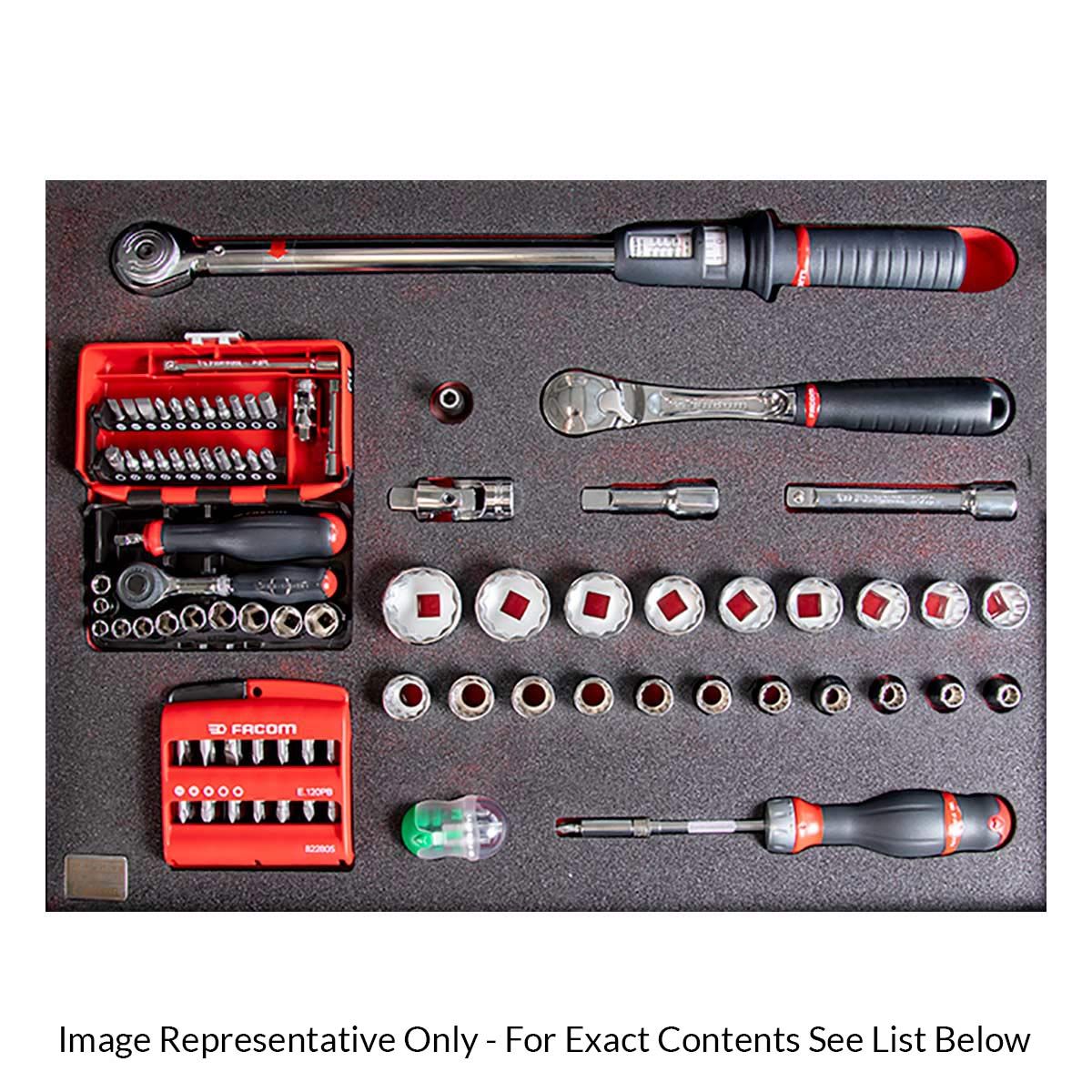 FACOM ETS.CK1 - CUSTOM 244pc Complete Tool Kit + Foaming + 7 Drawer ...