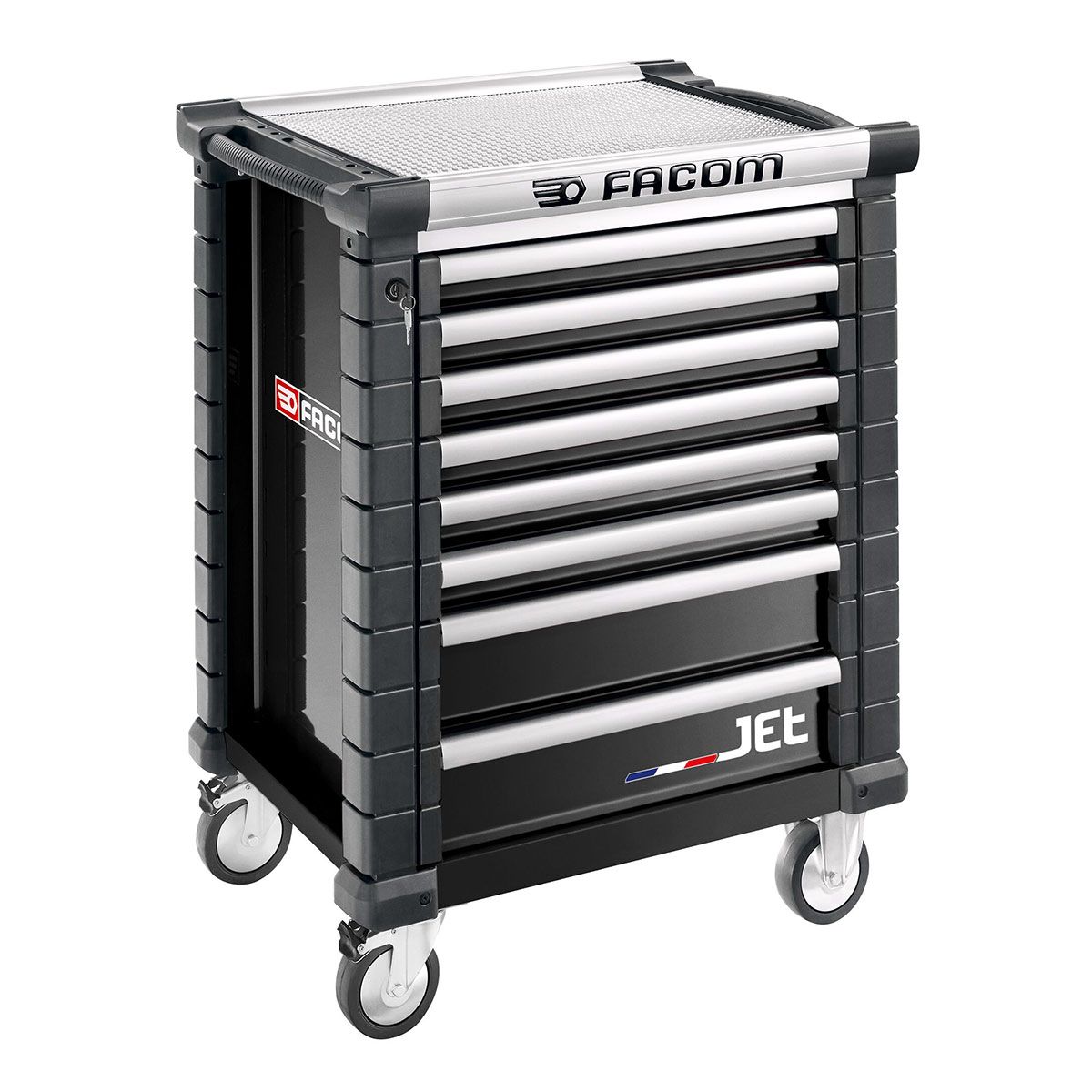 FACOM JET.8NM3A - JET+ 8 Drawer 3 Mod Roller Cabinet Black | ETS