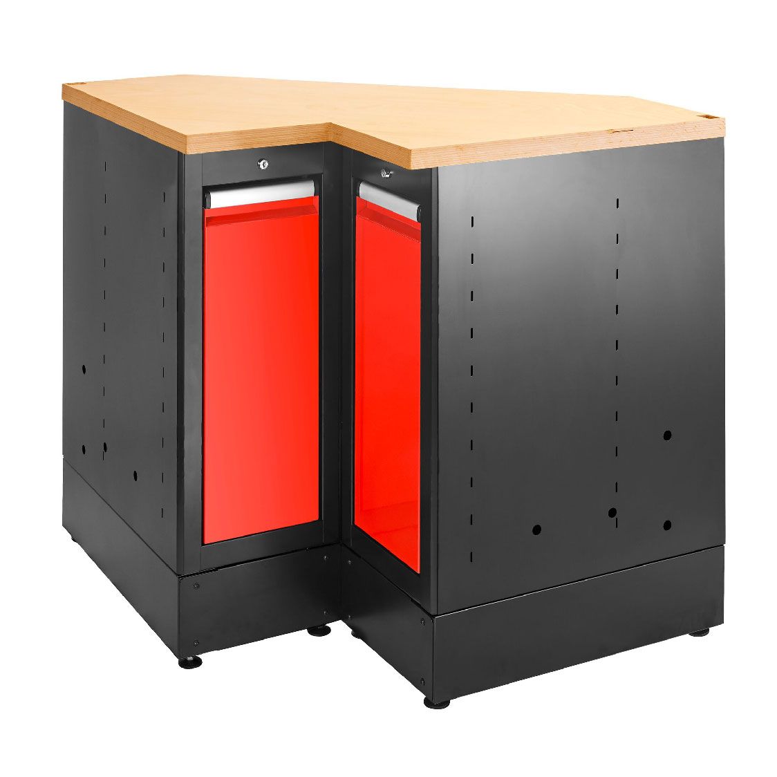 FACOM JLS3-MBSCSW - JETLINE+ Wooden Worktop + Corner Unit Red | ETS