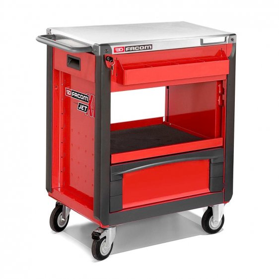 FACOM JET.3WS - 2 Drawer + Compartment Roller Work Bench | ETS