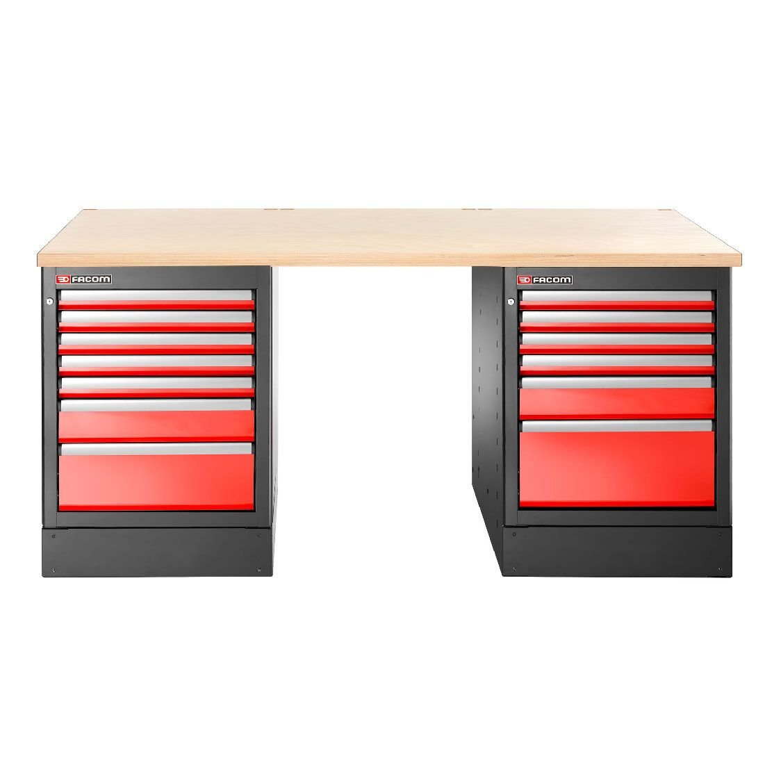 FACOM 2000.BBM140A - 200pc General Metric Tool Kit + Work Bench + Wall ...