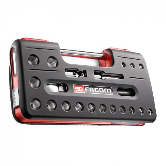 FACOM SXL.DBOX1PB - 21pc 1/2" Square Drive Metric 6pt Socket + SXL.161 ...