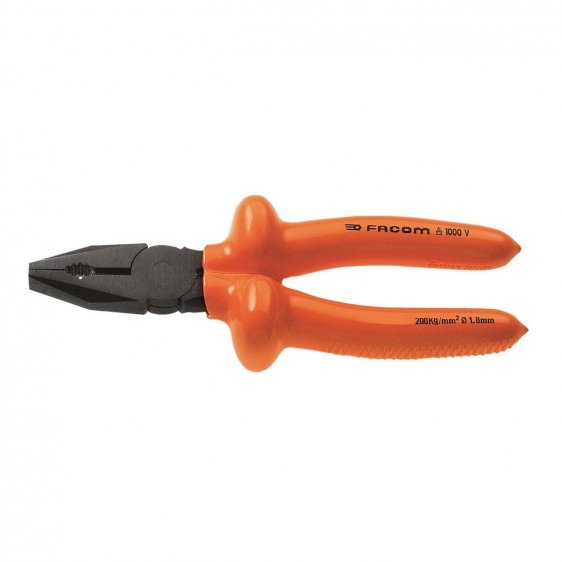 FACOM 187.18AVSE - 185mm Insulated Stubby Combination Pliers | ETS
