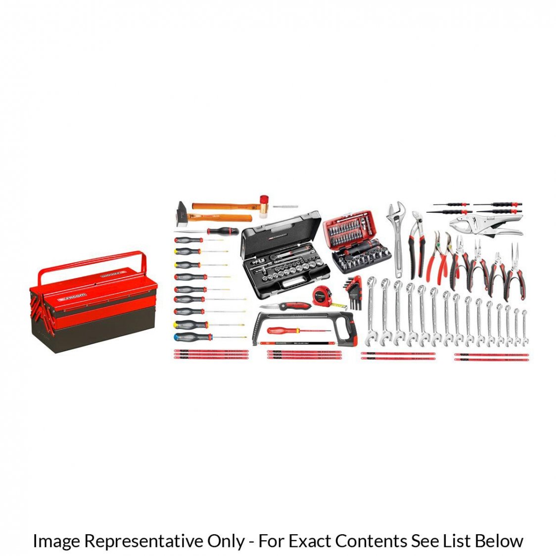 FACOM 2050.M110-A - 126pc General Metric Tool Kit + Cantilever Tool Box | ETS