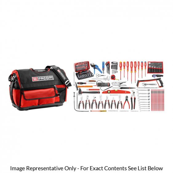 FACOM 2120.E18 - 120pc Electricians Metric Tool Kit + Tool Bag | ETS