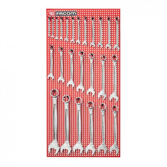 FACOM 440.P25M - 25pc Metric Combination Spanner Set + Panel | ETS